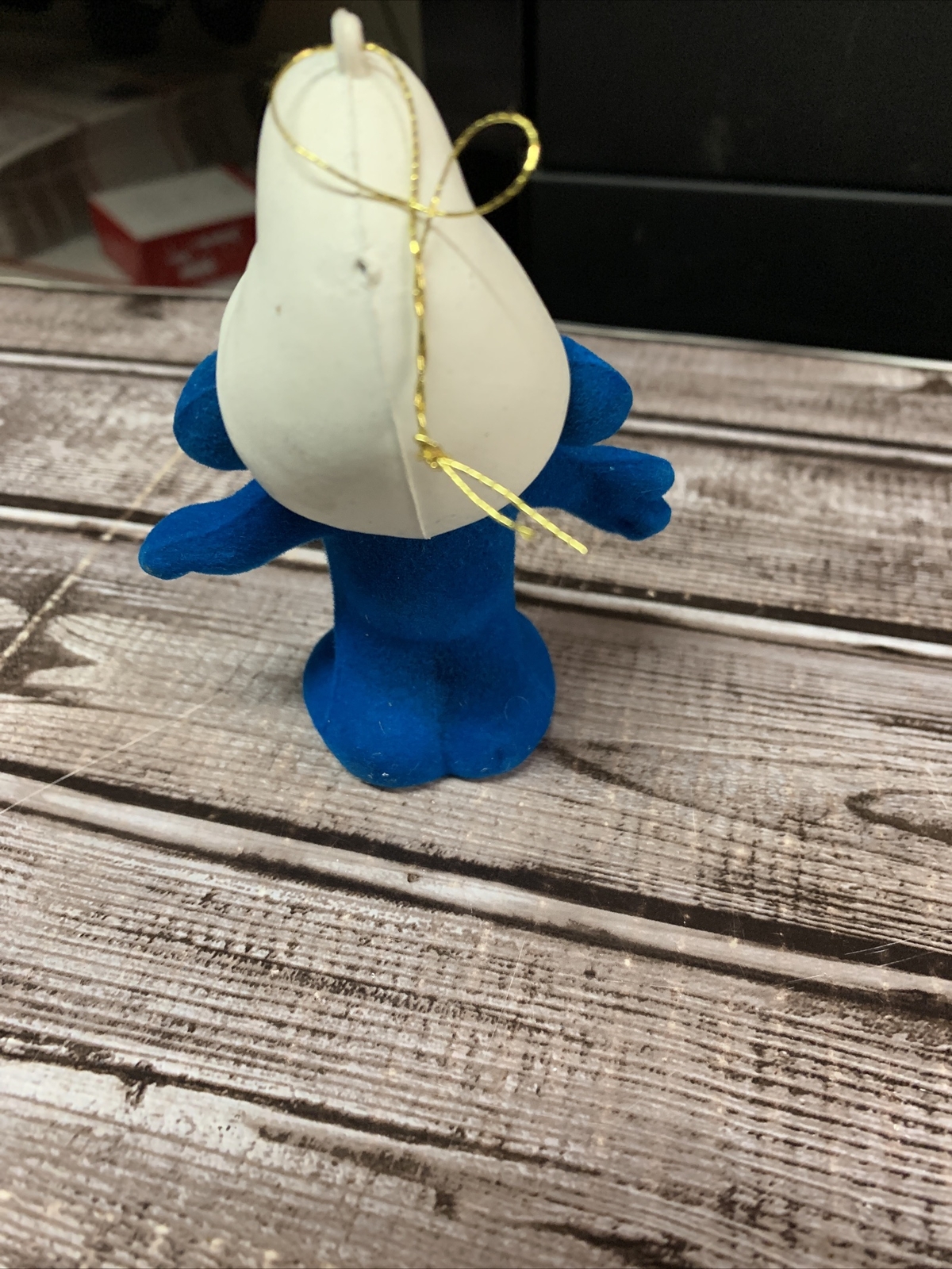 Vintage - Smurf Christmas Tree Ornament - Flocked Velvet - 4" - Rare | eBay