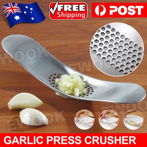 Stainless Steel Garlic Press Crusher Rocker Rocking Mincer Squeezer ...
