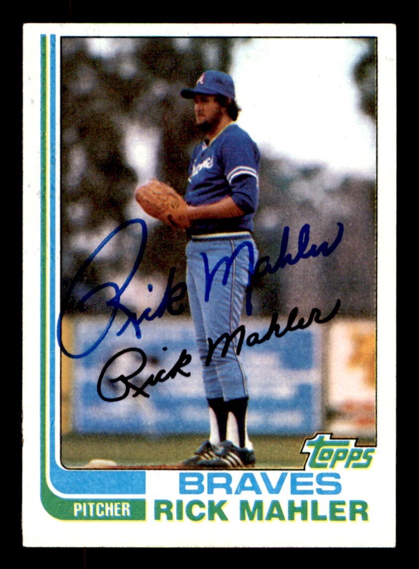1982 Topps Baseball #579 Rick Mahler Signed Autograph (No COA) | eBay