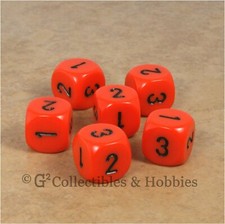 Set of 10 Bone Dice & Bag D&d RPG Game D6 Six Sided Plastic Bones for ...