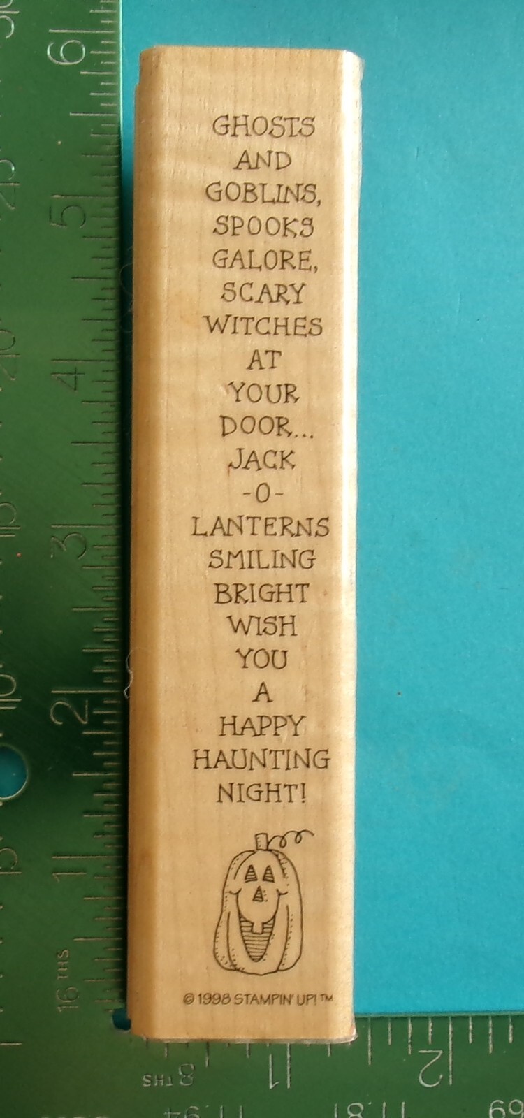 Stampin Up GHOSTS AND GOBLINS SPOOKS GALORE... Halloween Rubber Stamp ...