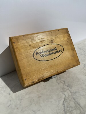 Professional Woodworker Router Bits 22 Piece Set in Wooden Storage Box ...