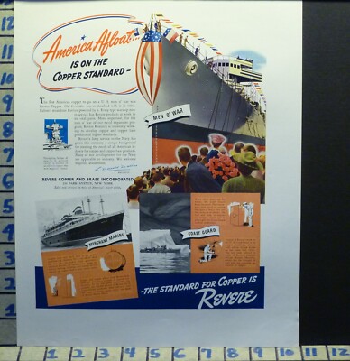 1940 COPPER SS AMERICA COAST GUARD NAVY MARINE TRAVEL F33 | eBay