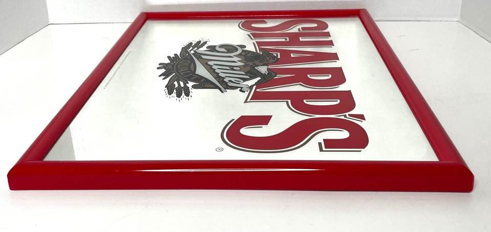 Vintage Miller Sharps Mirror Beer Bar Wall Sign Sharp's Lite High Life ...