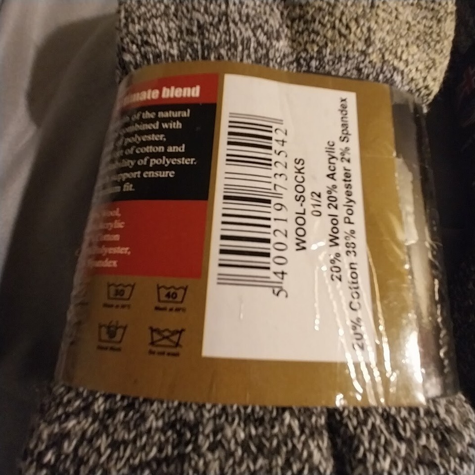 Mens wool warmth, rag wool socks 2 pr wool blend, | eBay