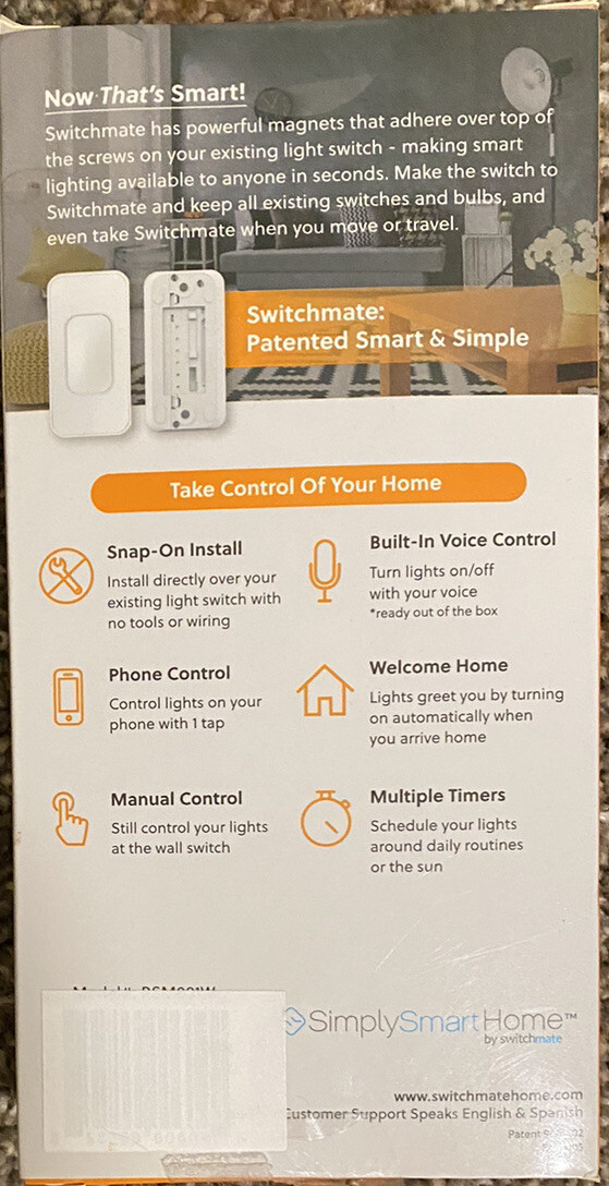 Switchmate Instant Smart Lighting Rocker Motion Activated Phone Control ...