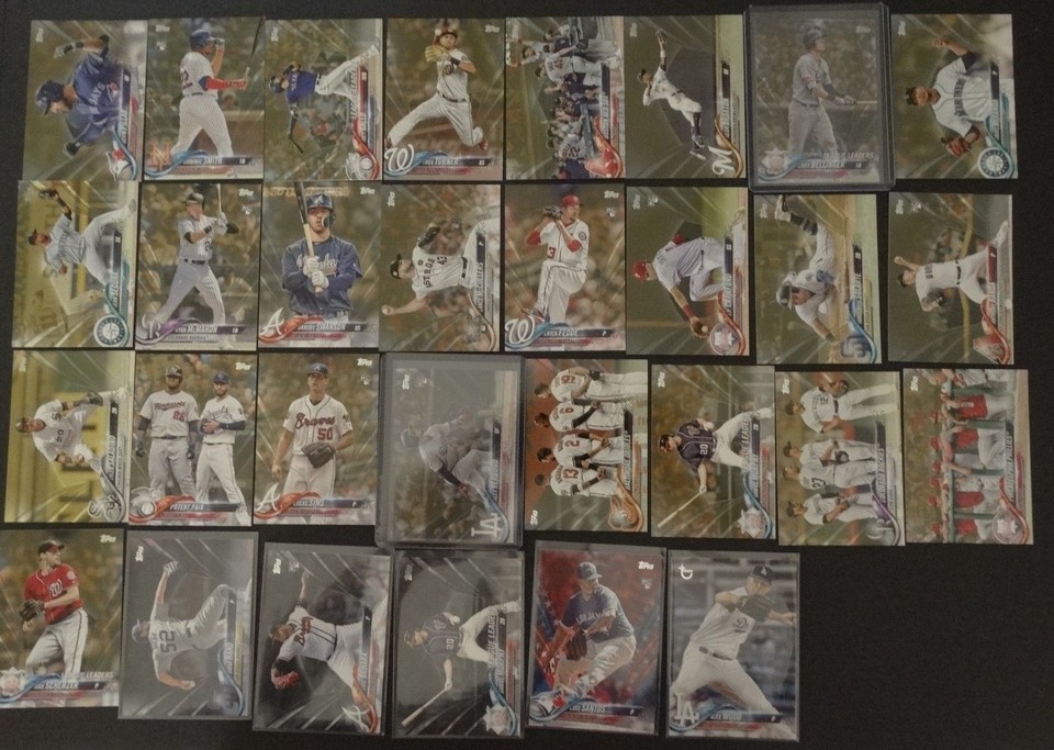 2018 Topps Series 1 Black Vintage Gold Independenc Parallel Baseball ...