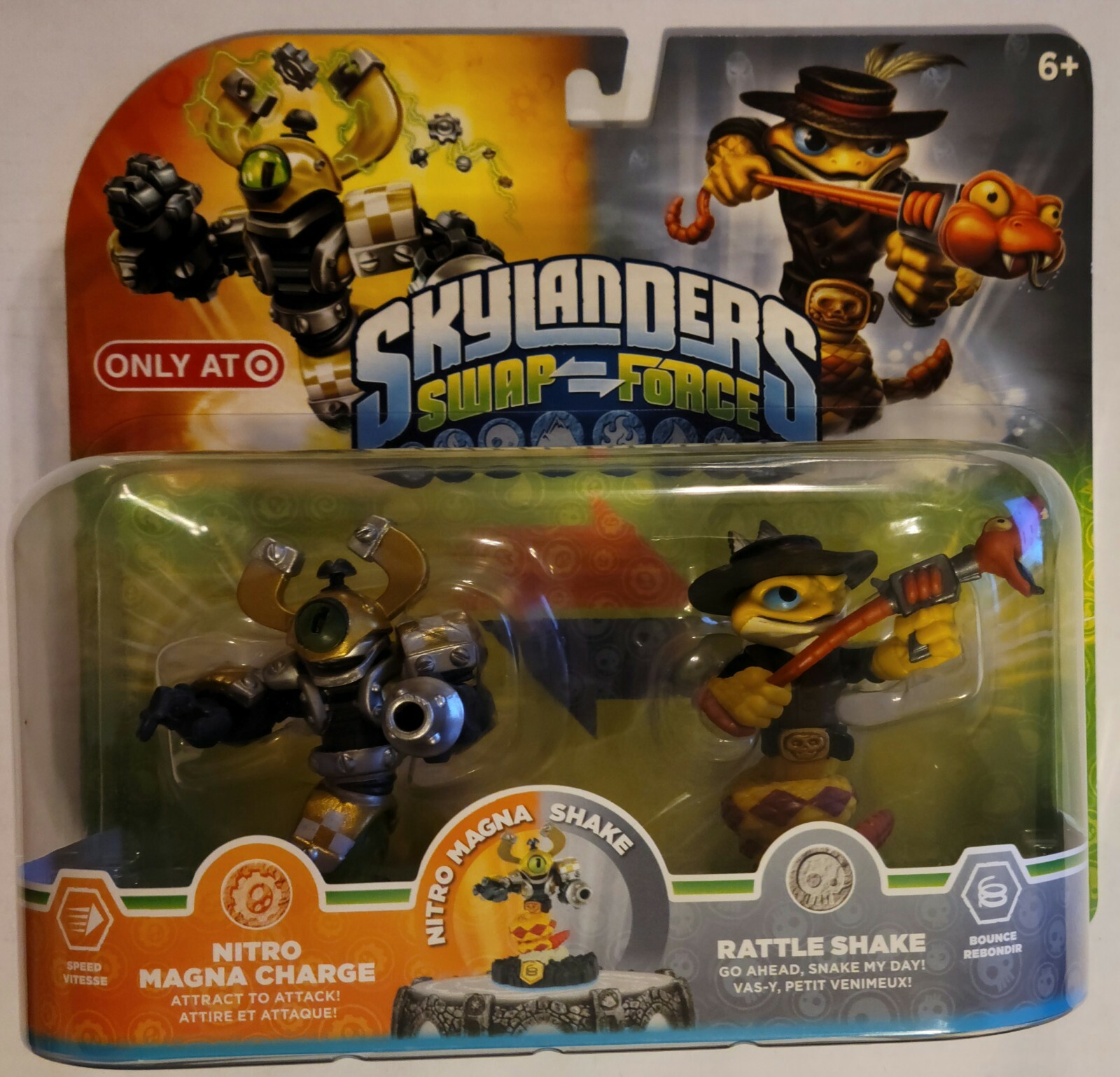 Target Exclusive Skylanders Swap Force Nitro Magna Charge & Rattle ...