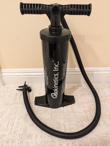 Isokinetics Double Dual Action Hand Pump Inflate Deflate Exercise Ball ...