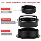 3 in 1 Burger Press Kit Includes Patty Maker and Hamburger Paper Ideal ...