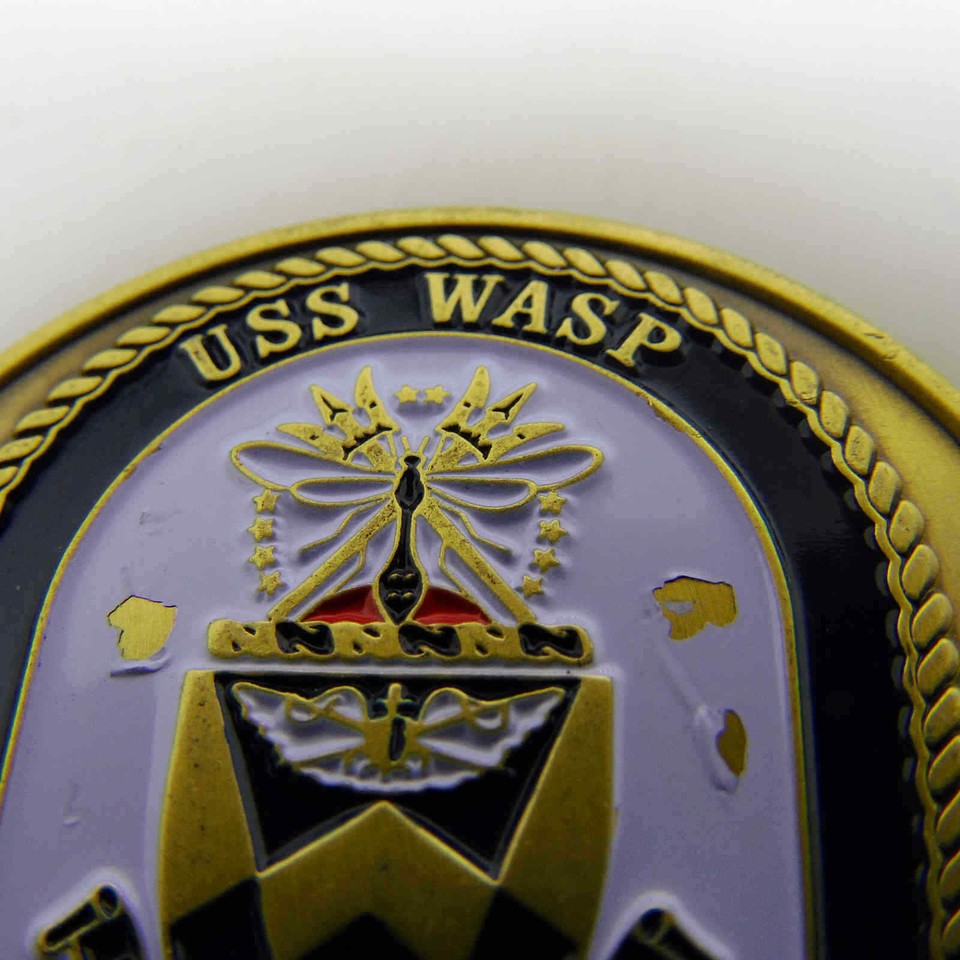 USS WASP LHD 1 CHALLENGE COIN | eBay