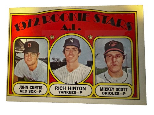 Rookies 1972 Topps John Curtis, Rich Hinton, Mickey Scott Card 724 | eBay