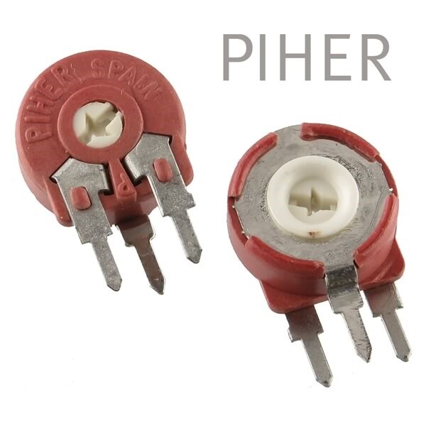 Lot of 5 Piher 25K 25000 Ohm Trimmer Potentiometer USA Seller | eBay