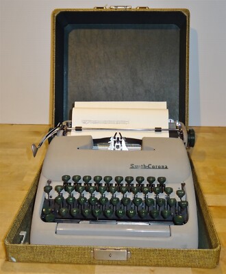 Vintage 1950s Smith Corona STERLING Portable Typewriter & Case | eBay