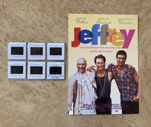 🌈 Pride Comedy-Set of 6-35mm Movie Slides+Poster “Jeffrey” 1995 Patrick Stewart | eBay
