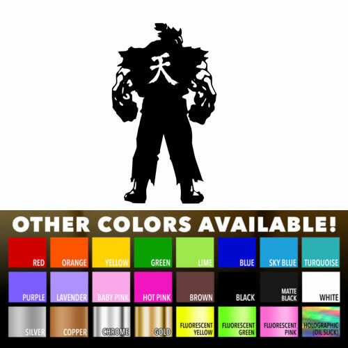 Capcom Street Fighter Akuma Vinyl Decal Sticker for Car Truck Auto ...