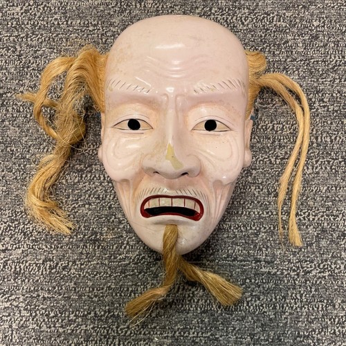 Japanese Traditional Noh Mask Omen Kabuki 76-B22 | eBay Australia