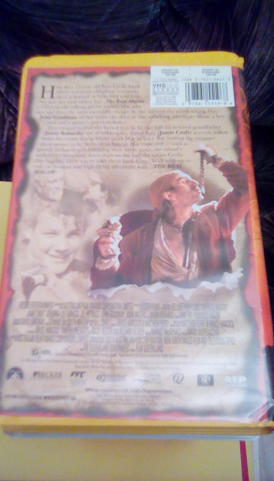 The Real Macaw (1998) VHS talking parrot John Goodman Jason Robards ...