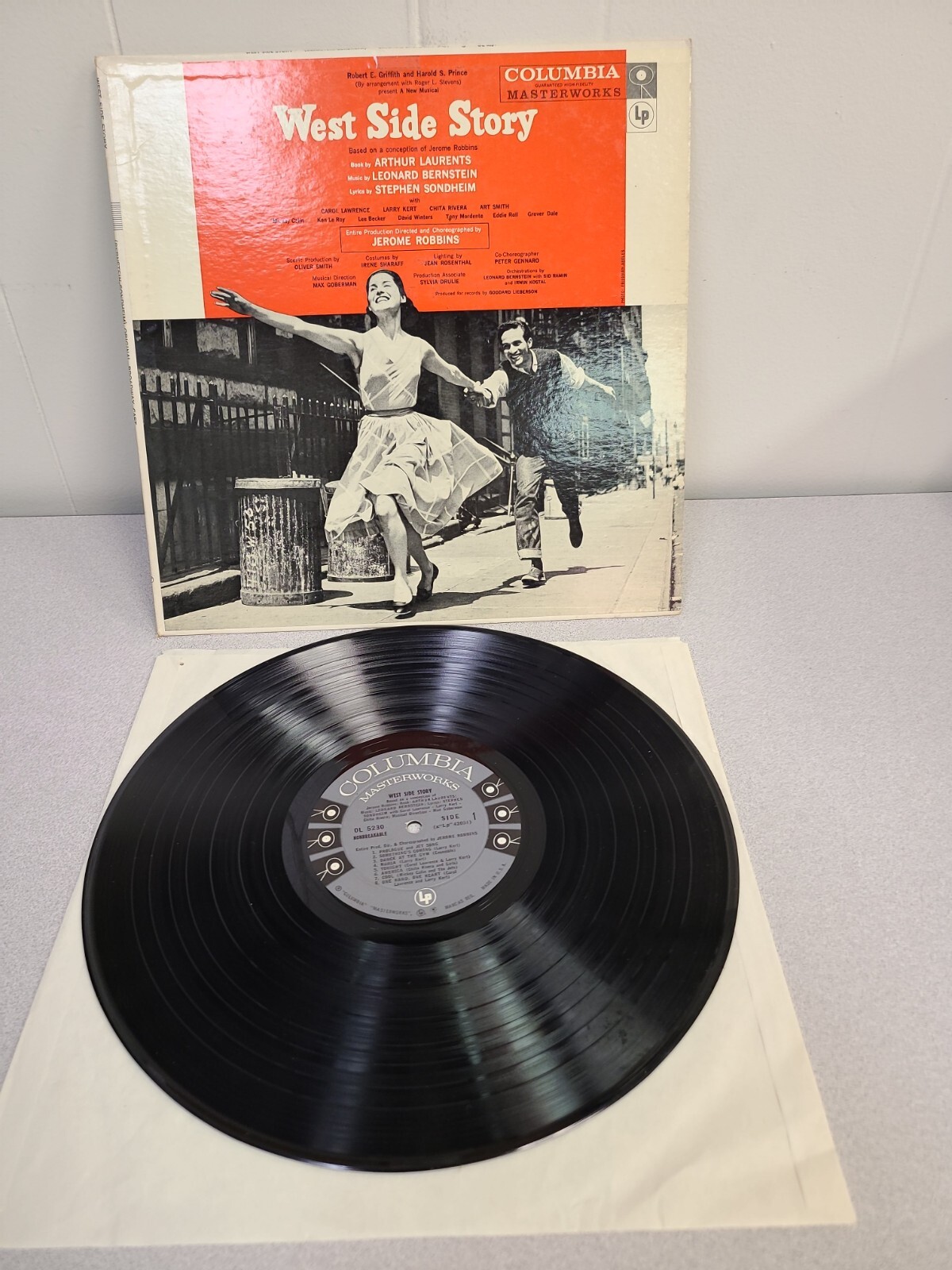 WEST SIDE STORY VINYL LP BROADWAY COLUMBIA MONO OL5230 FIRST PRESSING ...