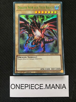 Carte Yu-Gi-Oh! Dragon Noir aux Yeux Rouges LDS1-FR001 1st Ultra Rare ...