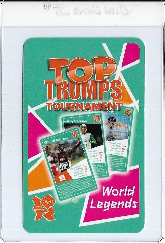 RARE 2012 TOP TRUMPS OLYMPIC MICHAEL PHELPS CARD ~ USA SWIMMING ALL ...