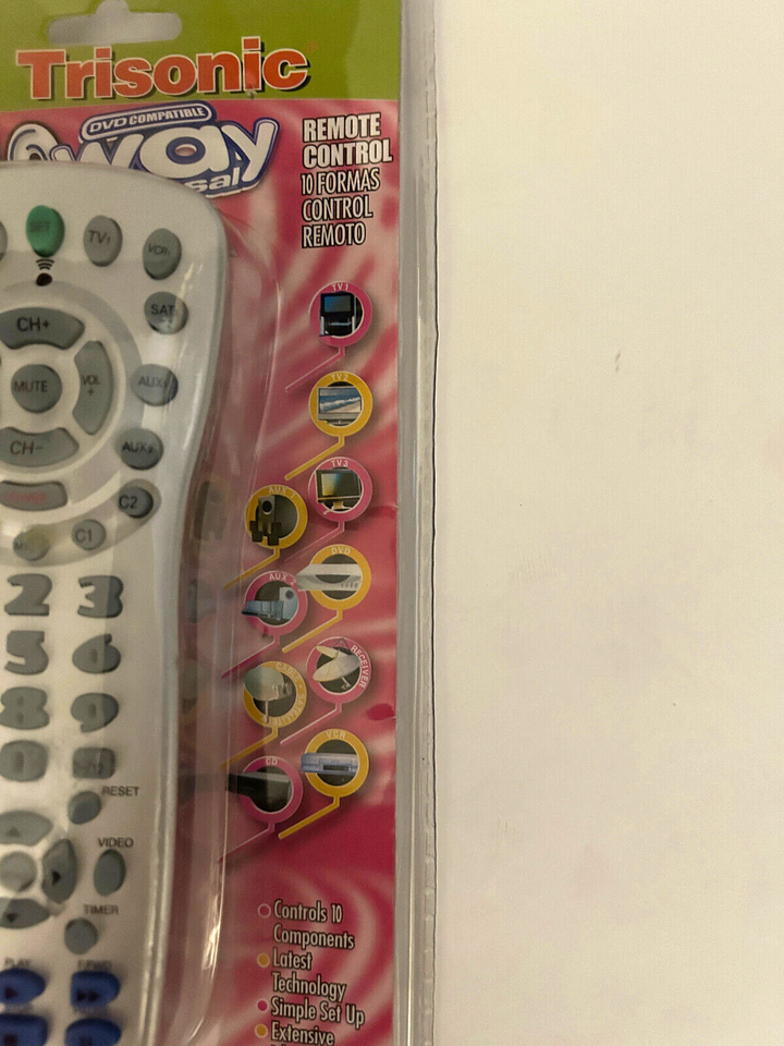 Trisonic TS-RC499 10 Way Universal Remote Control, Brand New in Package ...