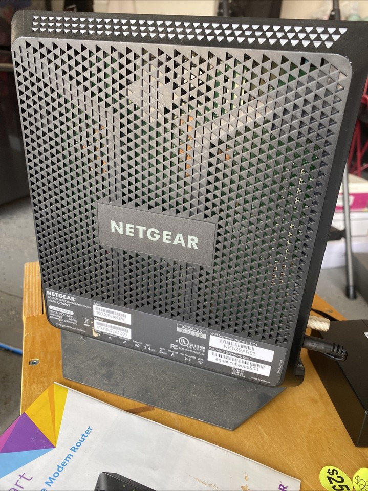 NETGEAR AC1900 Wireless-Wi-Fi Cable modem Router - C7000v2 | eBay