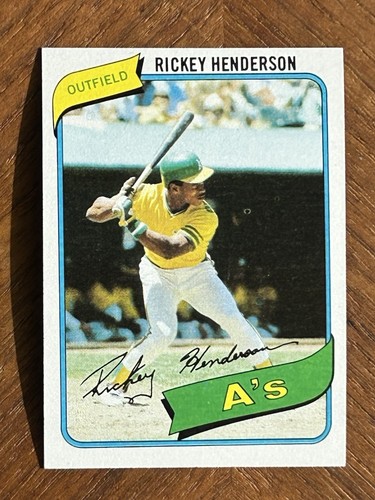 1980 Topps Baseball Complete Set (1-726) Rickey Henderson RC HOF; EX-NM ...
