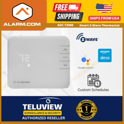 Alarm.com ADC-T2000 Smart Thermostat with Z-Wave Compatibility Custom ...