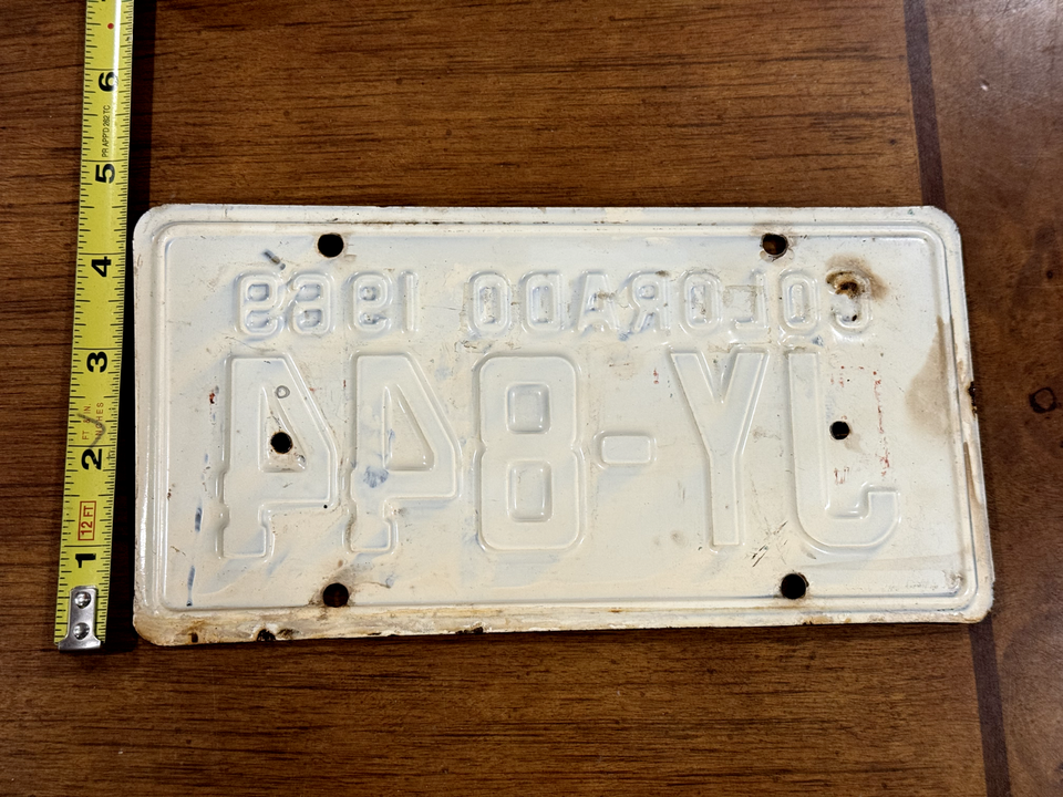 Vintage Antique 1969 CO Colorado Motorcycle License Plate T-1061 | eBay