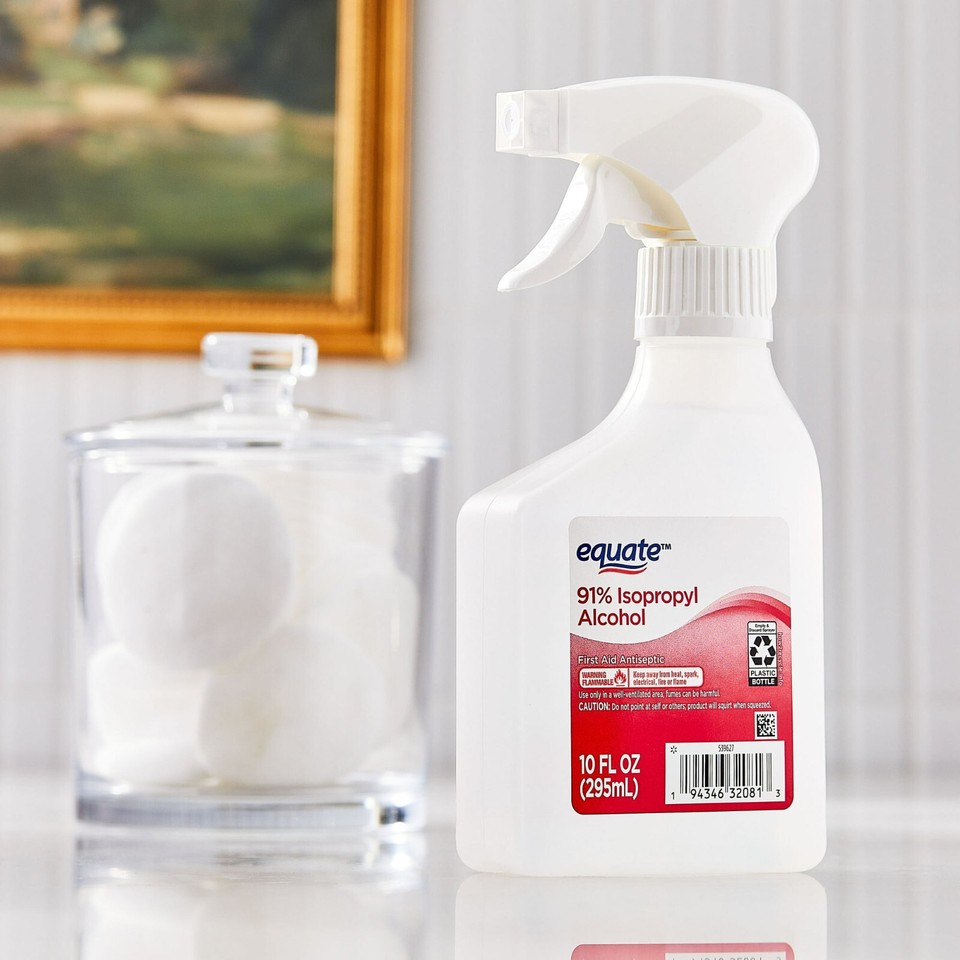 Isopropyl Alcohol First Aid Antiseptic Equate 91%, 10 fl oz | eBay