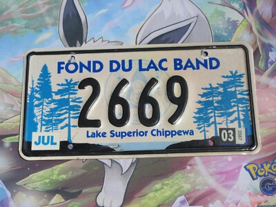Minnesota Fond Du Lac Band License Plate Tribe Lake Superior Chippewa ...