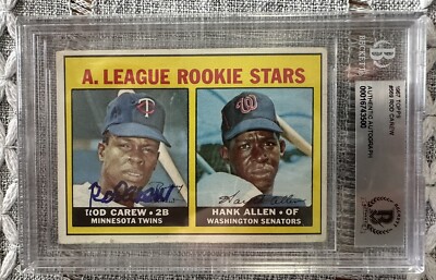 1967 Topps Rod Carew Rookie Card Auto RC BAS Certified | eBay