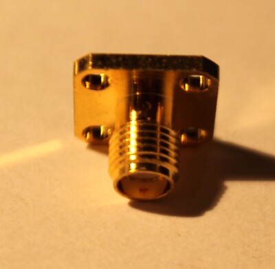 3 pcs. Samtec SMA Panel Mount Connector Jack Female Socket 50 Ohm 20GHz ...