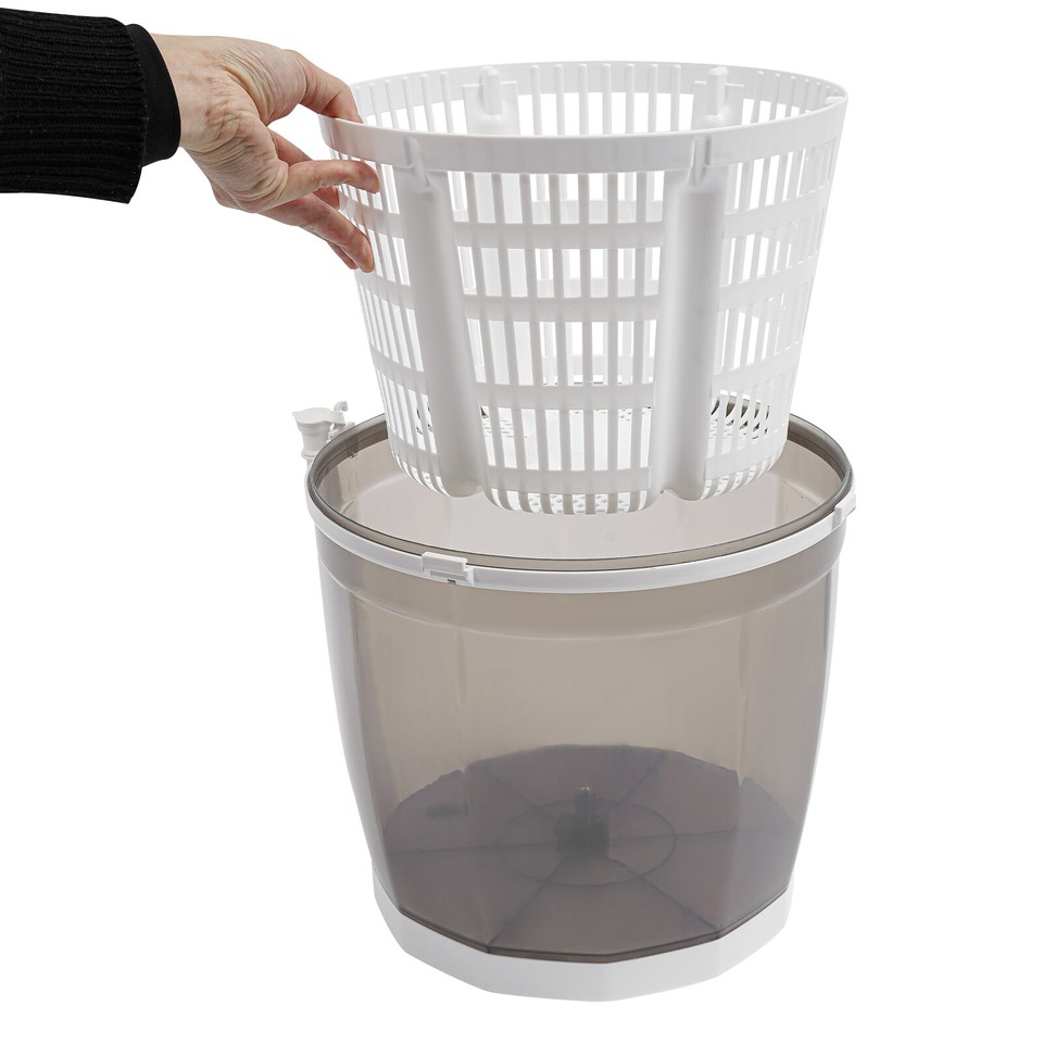 2 in 1 Manual Mini Portable Washing Machine Compact Washer Clothes Spin ...