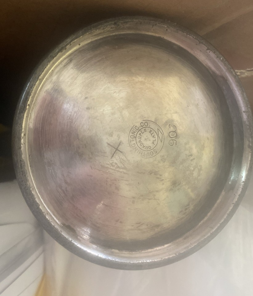 CIVIL WAR 25 Yr Reunion Pitcher 1862-1887 Southington Quad Plate 900 ...