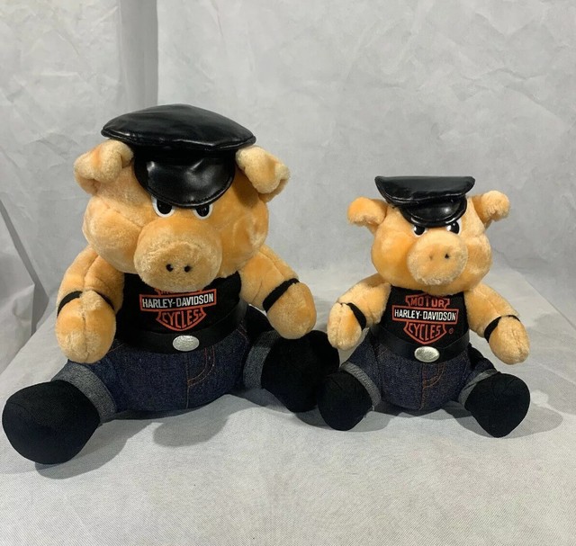 Set of Vintage Harley Davidson plush pig collectibles | eBay