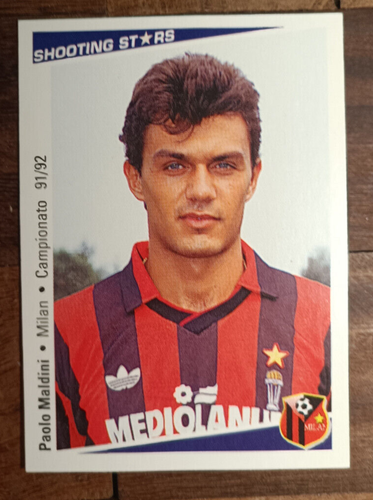 N.157 Paolo Maldini , Milan-Shooting Stars Figurina Card Calcio Merlin ...
