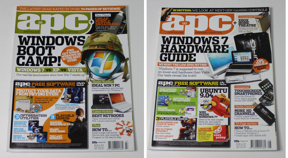 Australian Personal Computer (APC) Magazine (12 Issues from 2009) + 3 ...