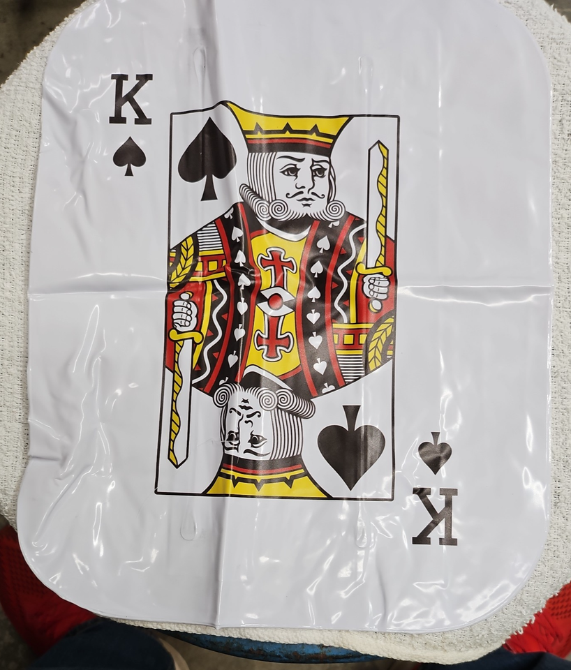 Inflatable Pillow Playing Cards King and Queen of Spades | eBay