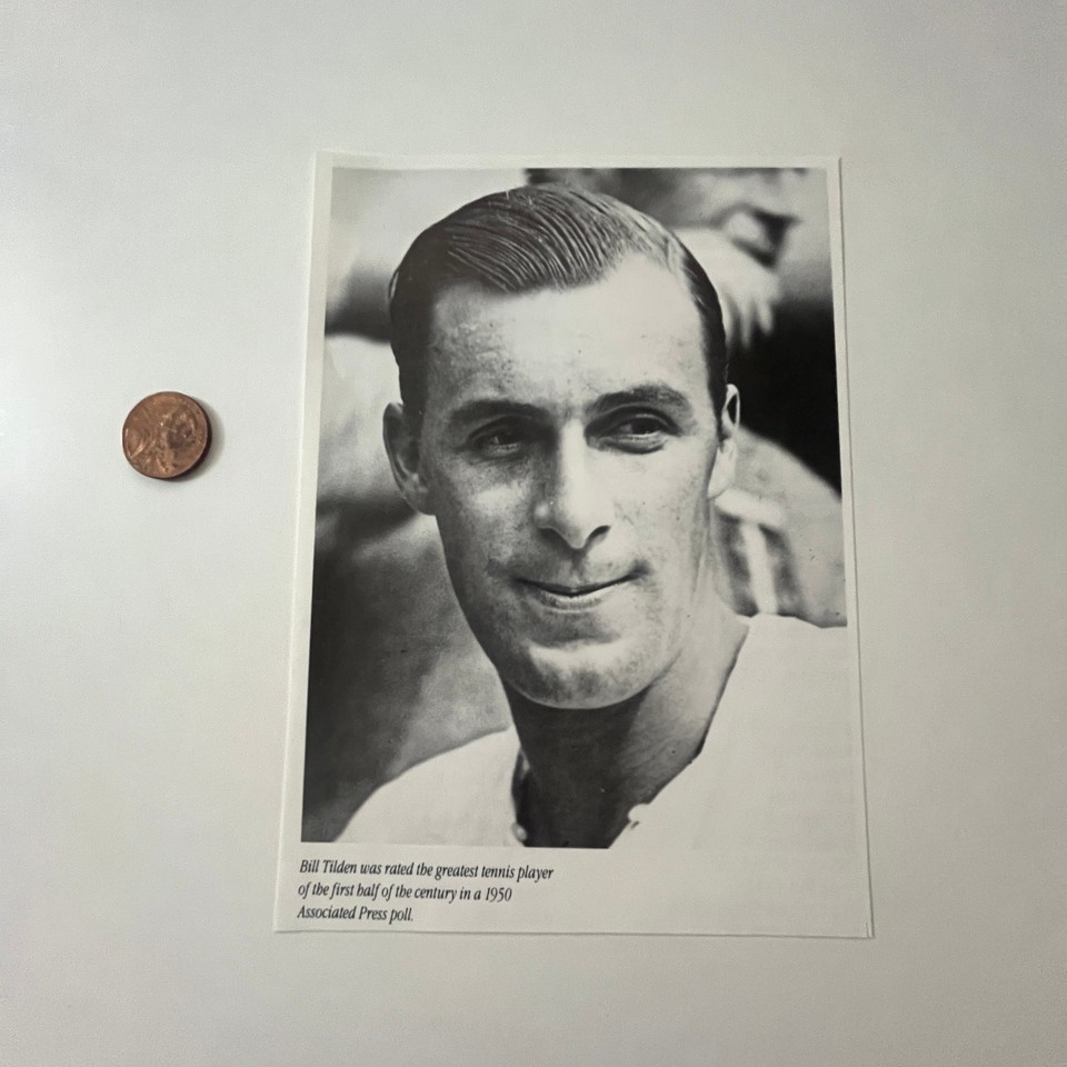 American Tennis Player Bill Tilden Vintage Athlete Photo Print SI2 | eBay