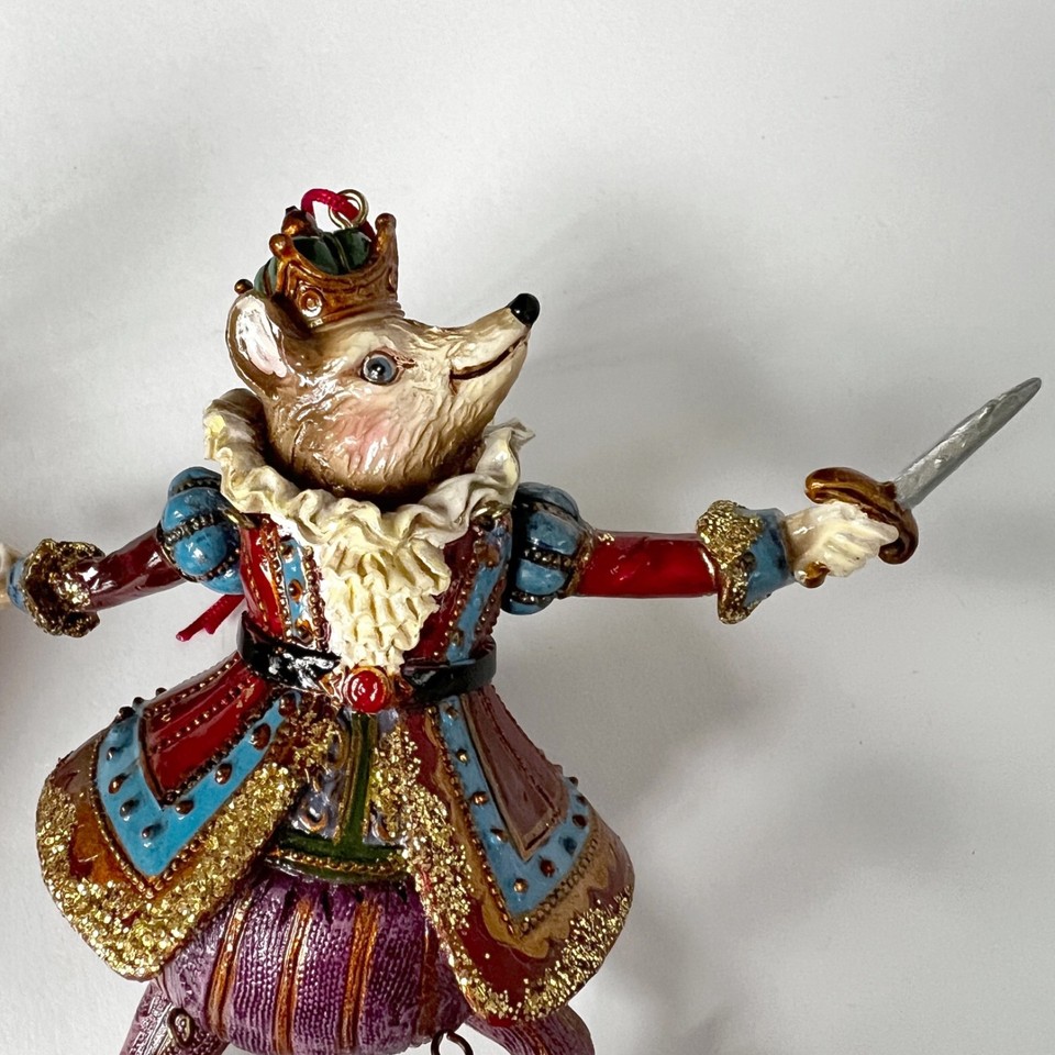 Nutcracker Suite Pull String Resin Christmas Ornaments Clara & Mouse ...