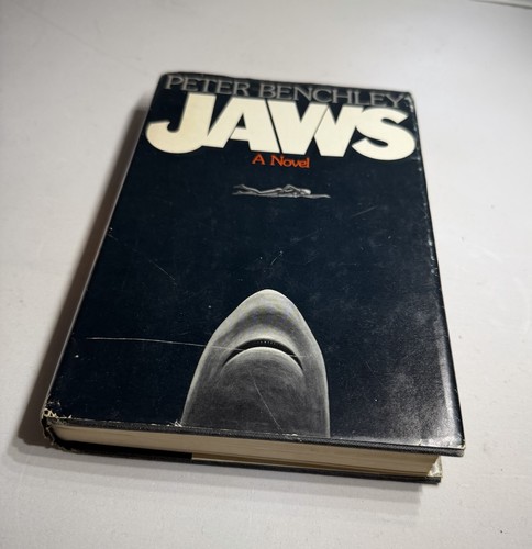 Jaws A Novel by Peter Benchley Hardcover 1974 Edition Early Print W ...