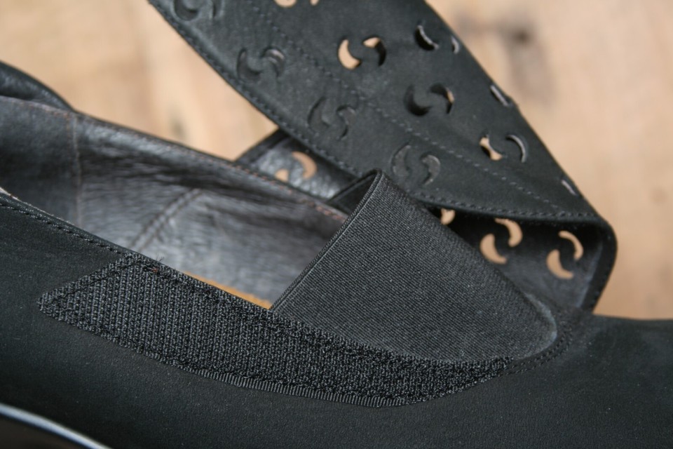 NAOT 'Precious' Black Laser Cut Nubuck Suede Leather Dress Pumps EUR 38 ...