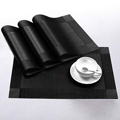Placemats for Dining Table Set of 4 Easy Care Set an Elegant and ...