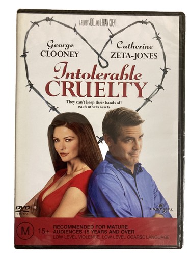 INTOLERABLE CRUELTY Coen Brothers DVD Clooney & Zeta-Jones Regions 2, 4 ...