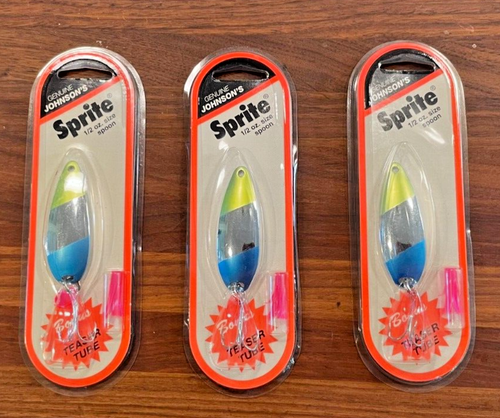 3 Johnson Sprite fishing lures 1/2 oz. size spoon | eBay