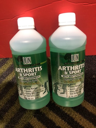 2 LDN Arthritis & Sport Penetrating Heat Rub with Epsom Salt Alcohol ...