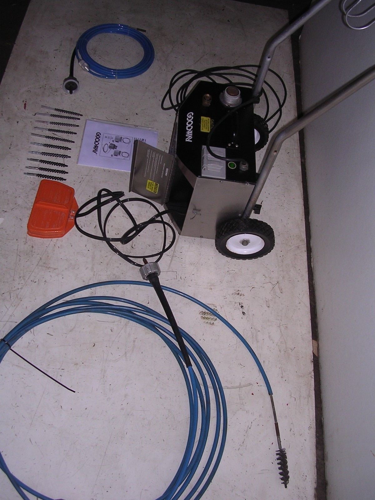 GOODWAY REAM-A-MATIC RAM-4 CHILLER TUBE CLEANER EX COND! 2 SHAFTS & 10 ...