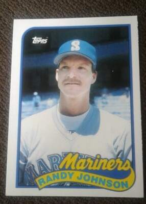 1989 Topps Traded Randy Johnson #57T Seattle Mariners RC - HOF 2015 ...